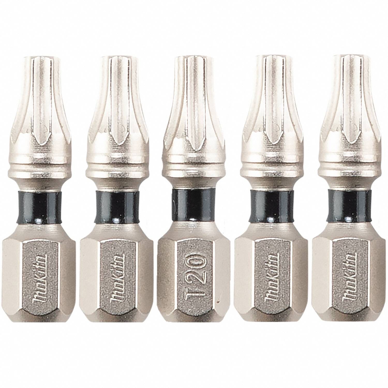 MAKITA, 5, PK, Impact Driver Bits - 850HX9|E-00620 - Grainger