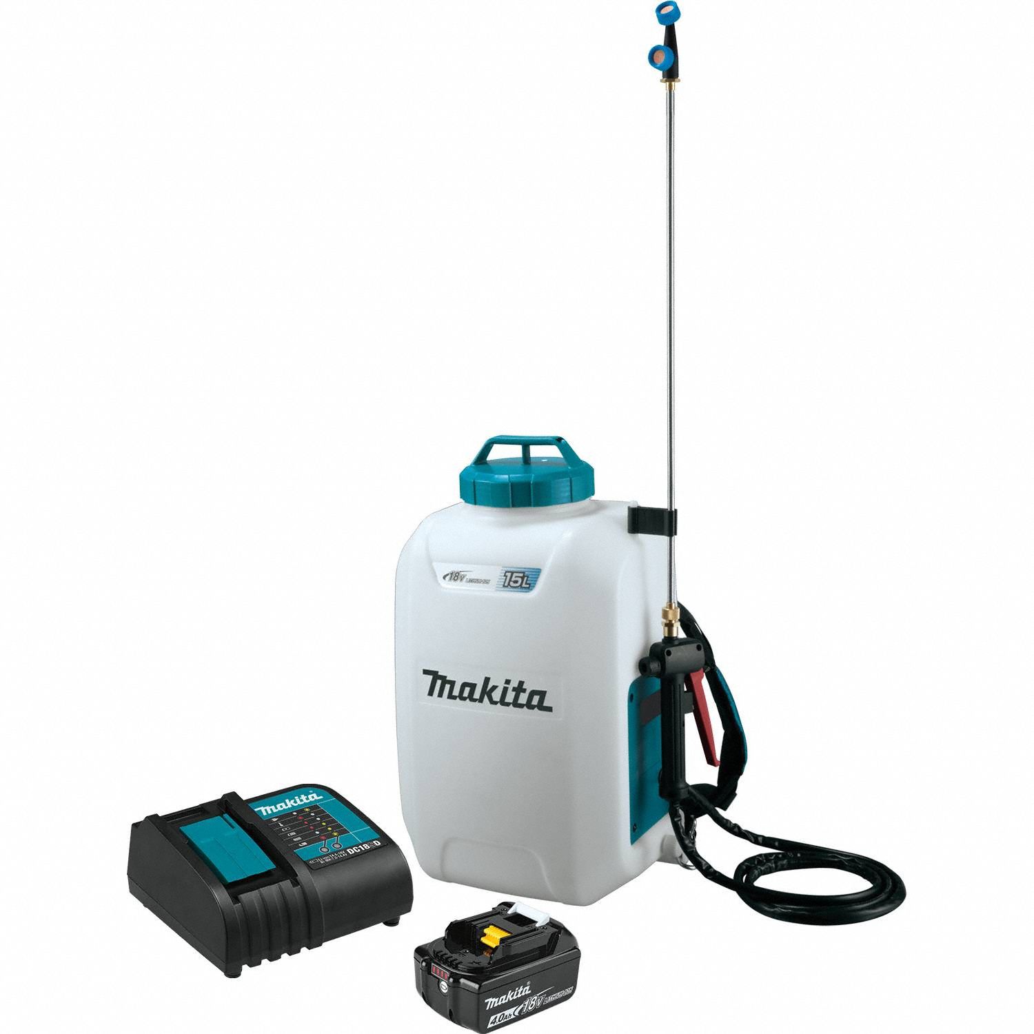 MAKITA, For Lawn, Garden and Agriculture, 4 gal Tank Capacity, Cordless ...