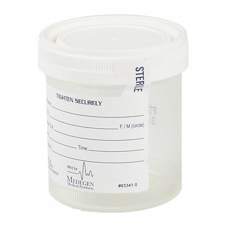 GENT-L-KARE, Specimen Container, Polyethylene/Polypropylene, Specimen ...