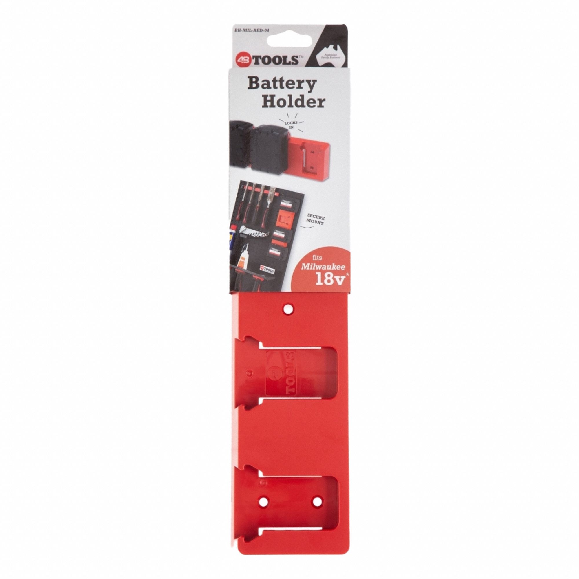 48 TOOLS, Battery Holder, For 18 V Battery Volt, Battery Holder ...