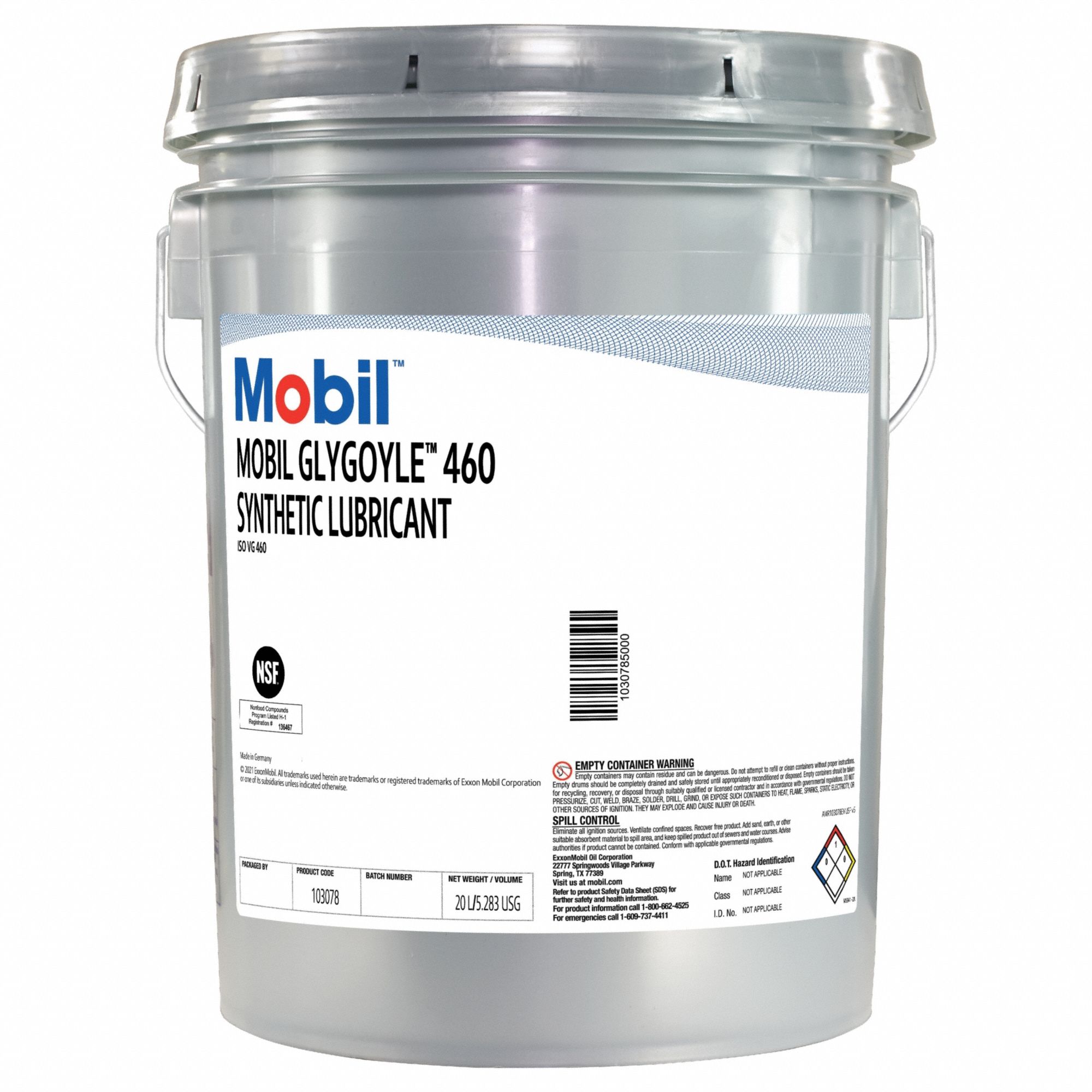 MOBIL, Glygoyle 460, 5 gal, Gear Oil - 818PV5|103078 - Grainger