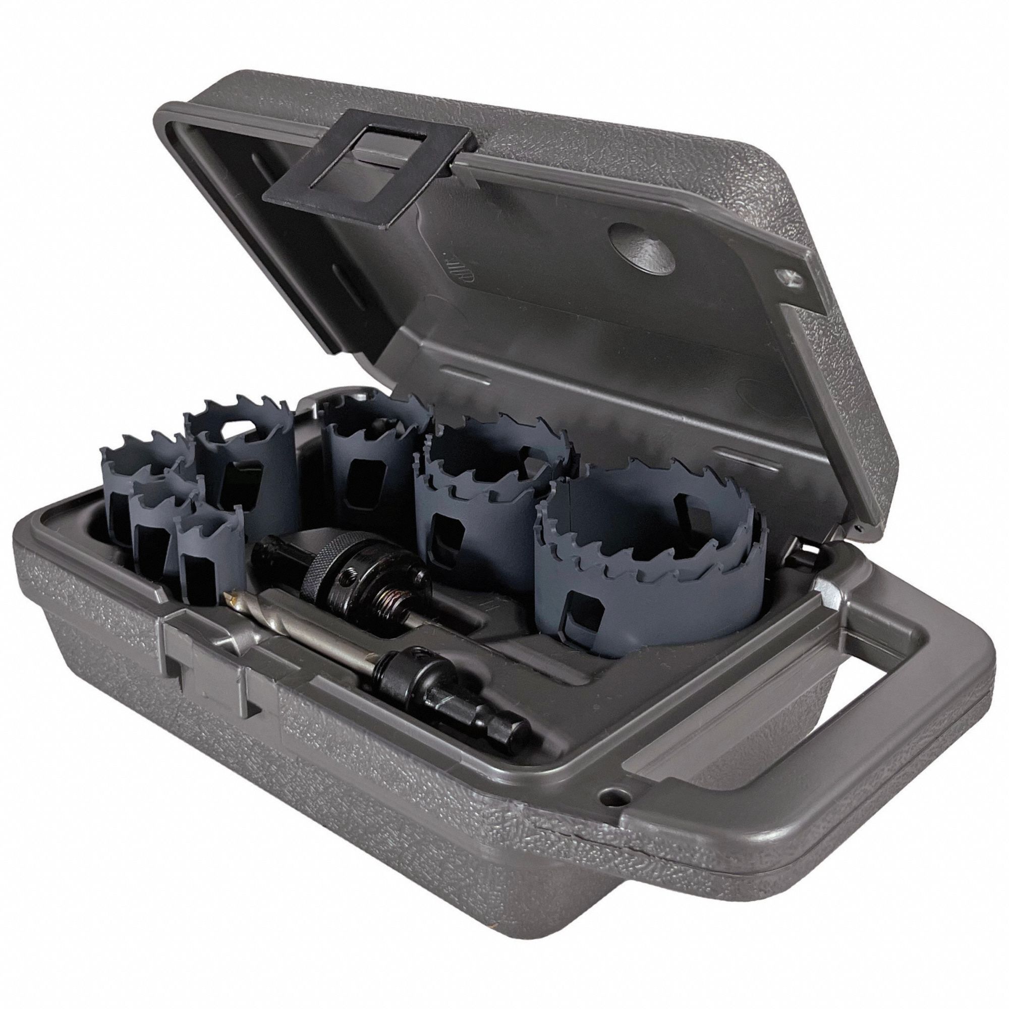 MORSE, 11 Pieces, 1 15/16 in Max. Cutting Dp, Hole Saw Set - 797RE0 ...