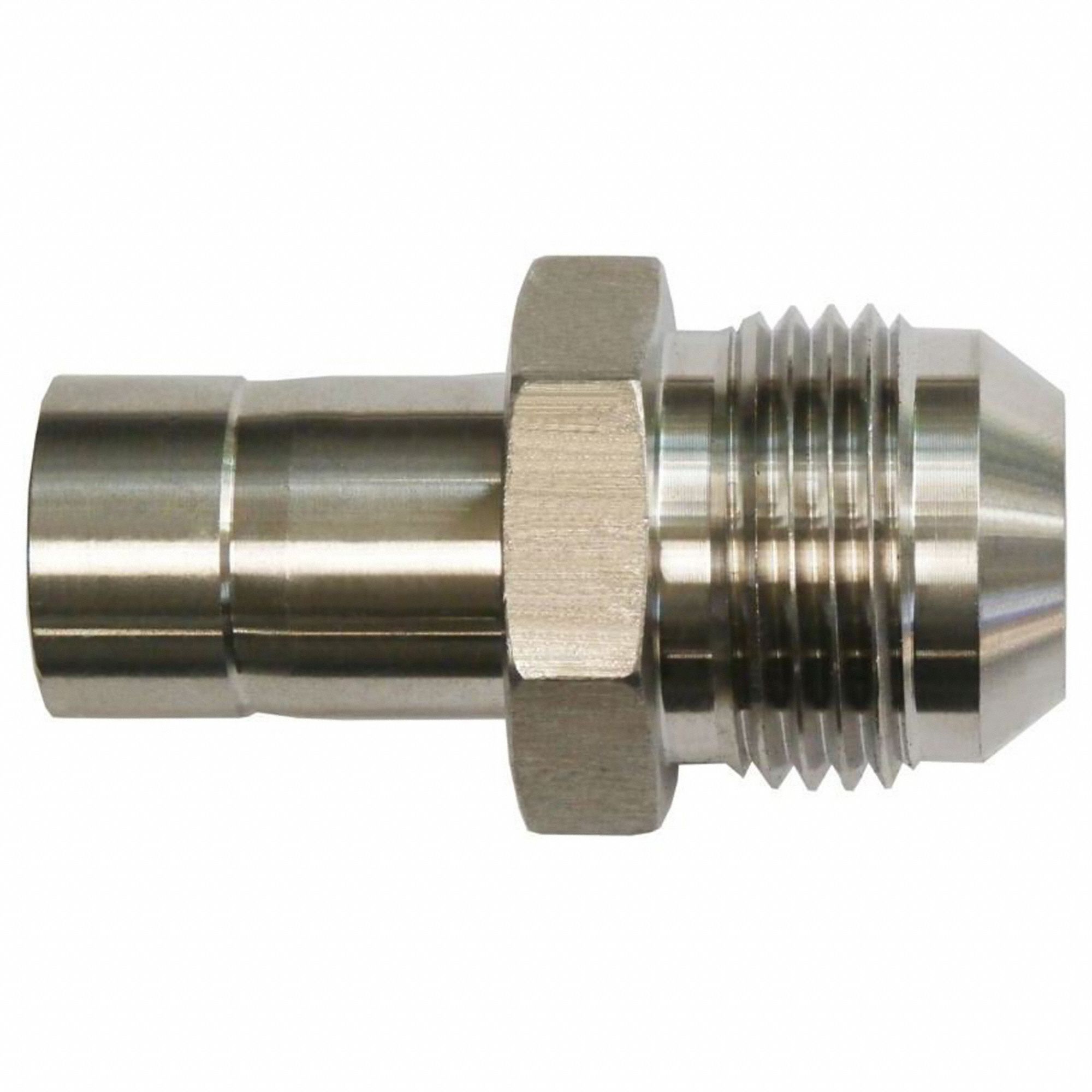 BRENNAN INDUSTRIES, 3/8 in OD x 3/8 in OD Fitting Size, Stainless Steel ...