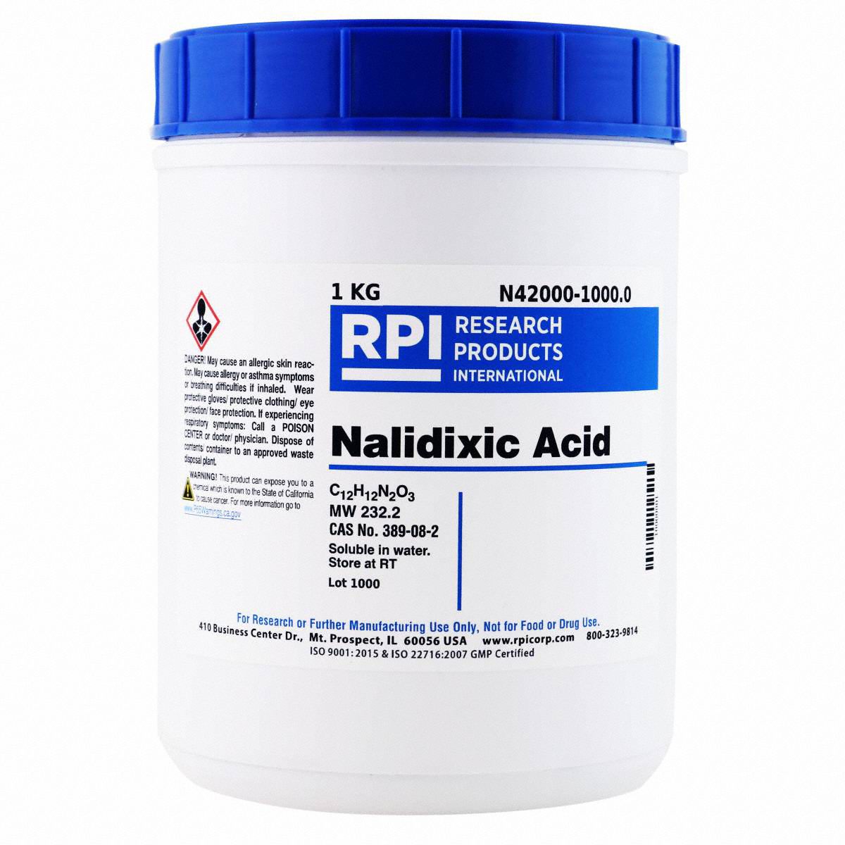 1 kg, 389-08-2, Nalidixic Acid - 30TZ68|N42000-1000.0 - Grainger