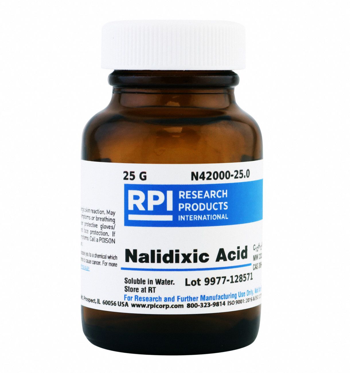 25 g, 389-08-2, Nalidixic Acid - 30TZ69|N42000-25.0 - Grainger