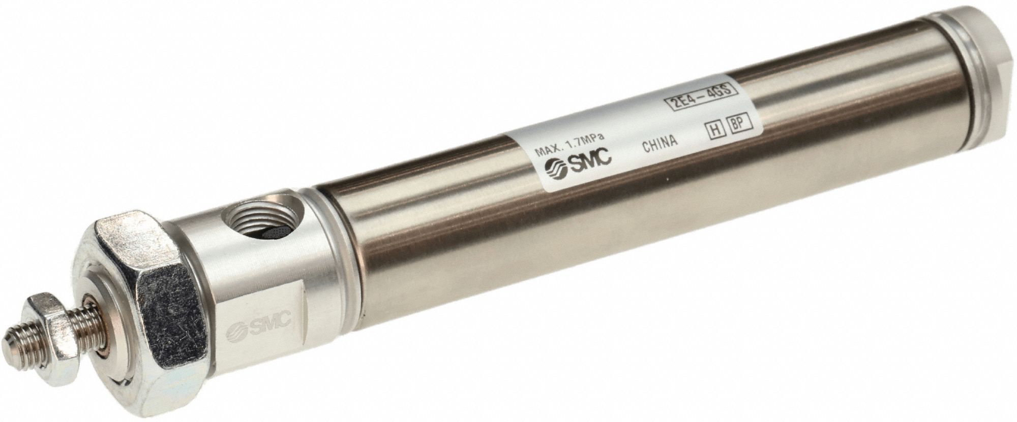 SMC, 3/4 in Bore, 2 in Stroke, Round Body Cylinder - 826F37|NCDMC075 ...