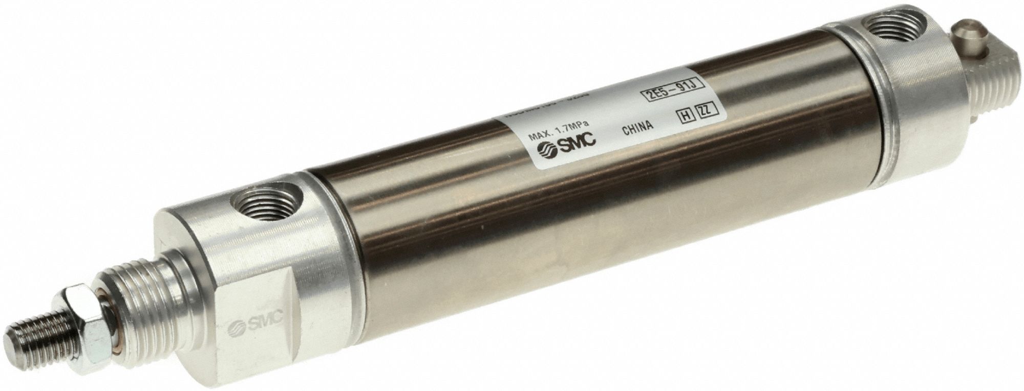 SMC, 1 1/16 in Bore, 1 in Stroke, Round Body Cylinder - 826F43|NCDMC106 ...