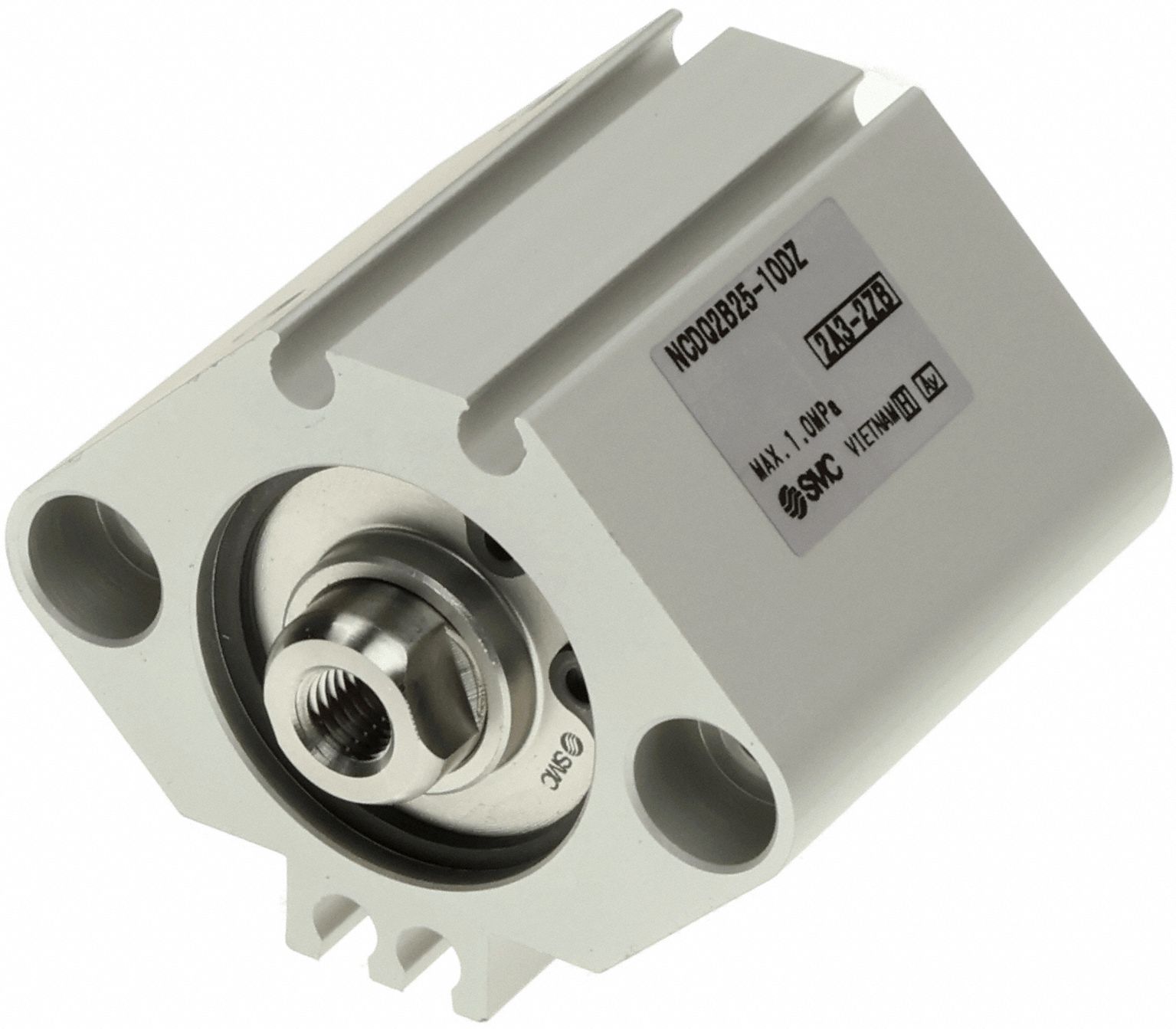 SMC, 25 mm Bore Dia, 10 mm Stroke Lg, Compact Cylinder - 826F92 ...