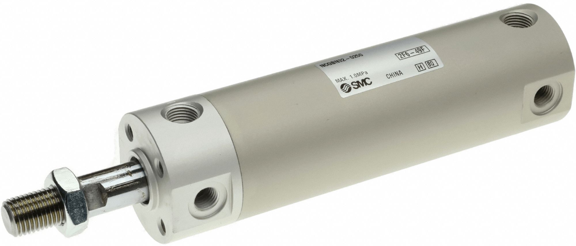 SMC, 3/4 in Bore, 1 in Stroke, Round Body Cylinder - 826FA6|NCGBN20 ...