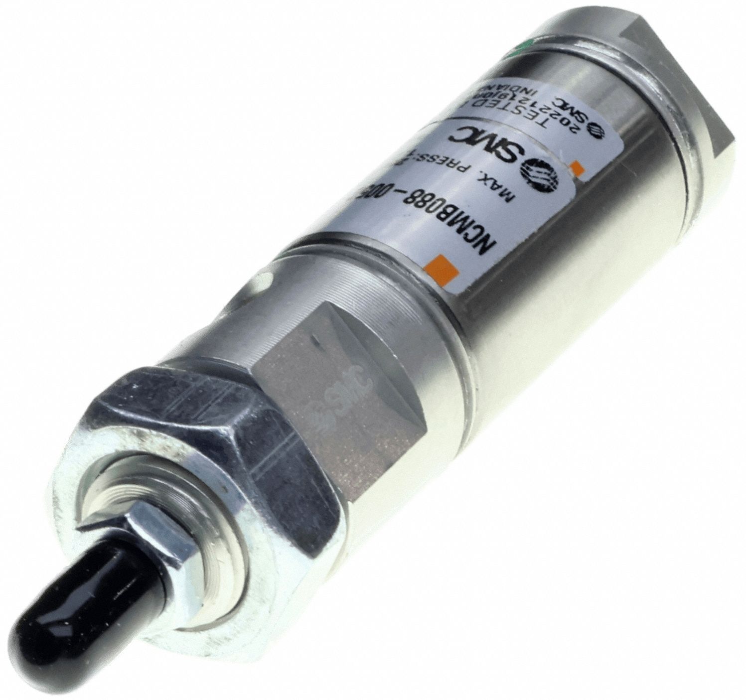 SMC, 7/8 in Bore, 1 in Stroke, Round Body Cylinder - 826FF6|NCMB088 ...