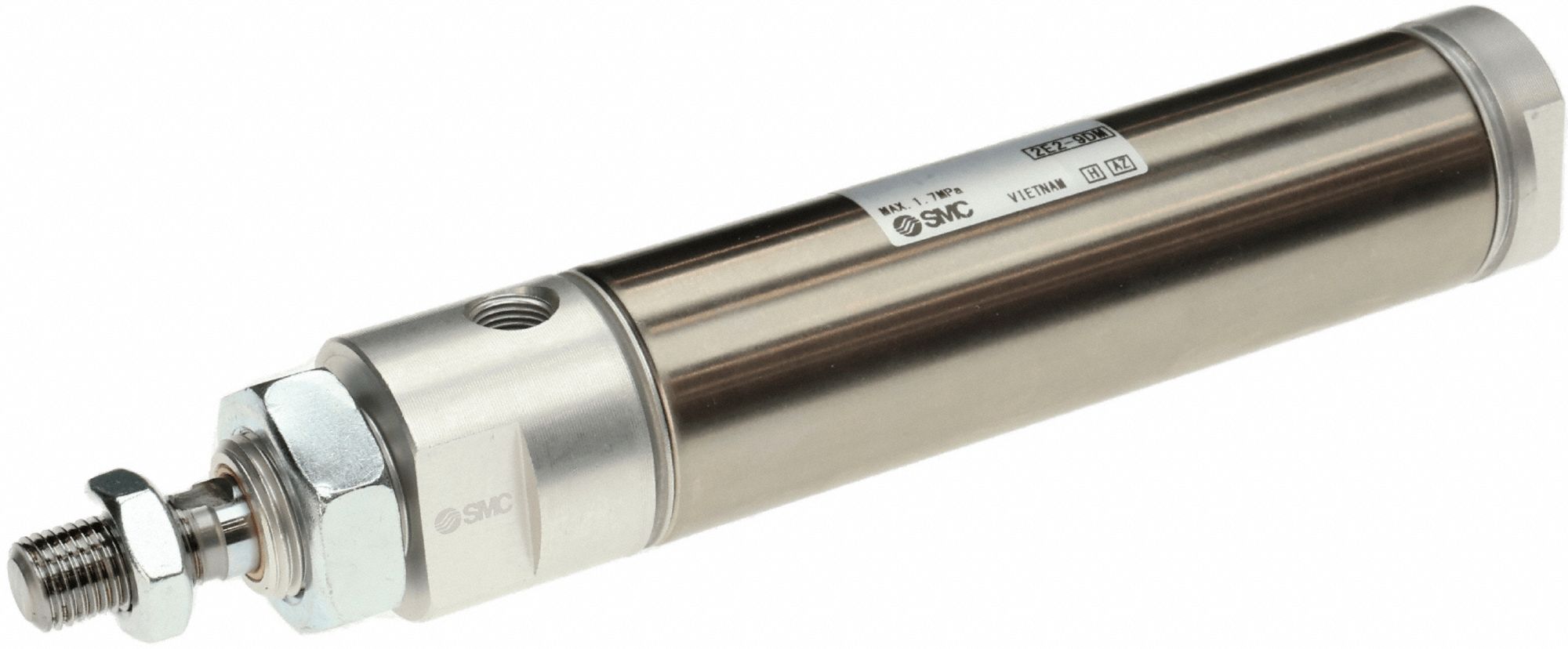 SMC, 1 1/4 in Bore, 2 in Stroke, Round Body Cylinder - 826FH7|NCMB125 ...