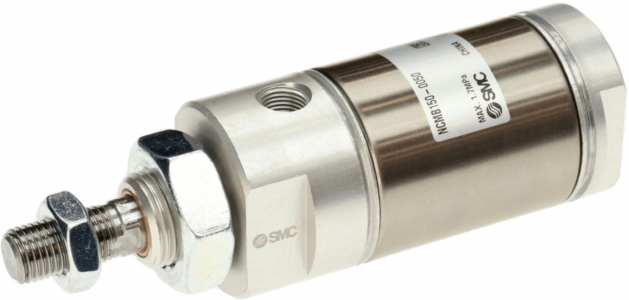 SMC, 1 1/2 in Bore, 4 in Stroke, Round Body Cylinder - 826FK5|NCMB150 ...