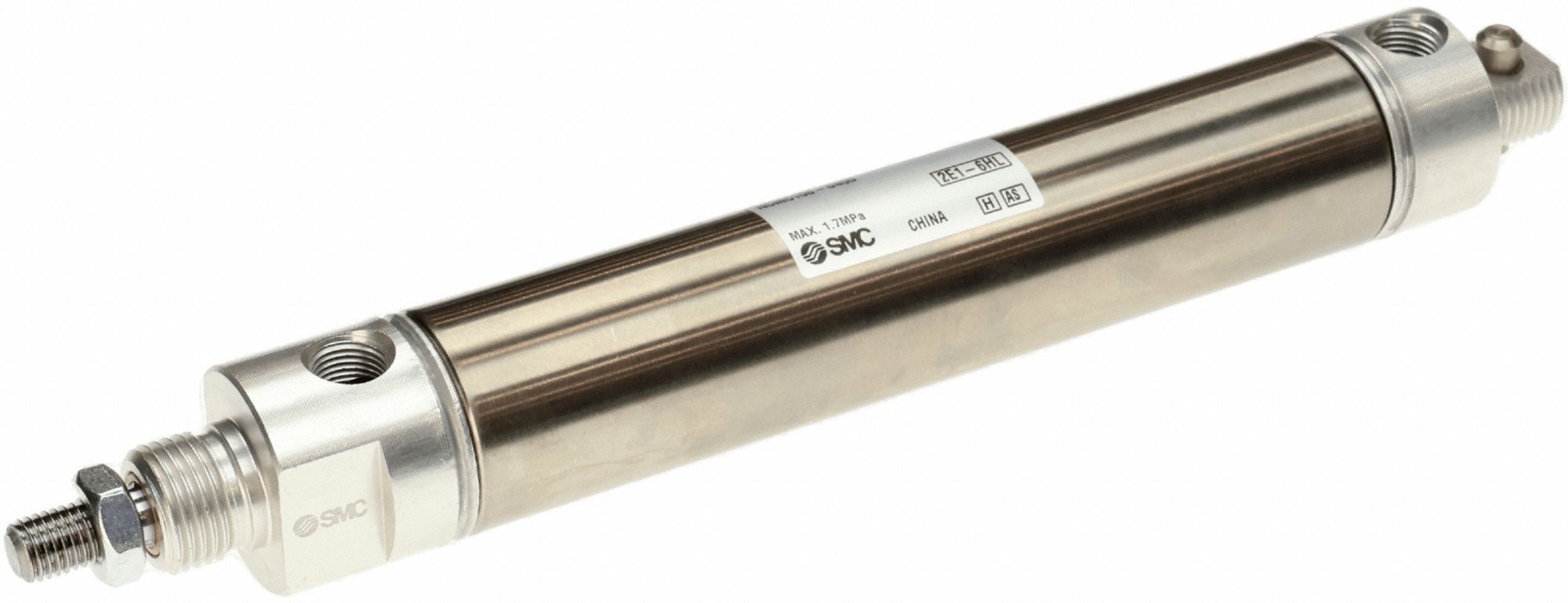 SMC, 1 1/16 in Bore, 6 in Stroke, Round Body Cylinder - 826FH4|NCMB106 ...