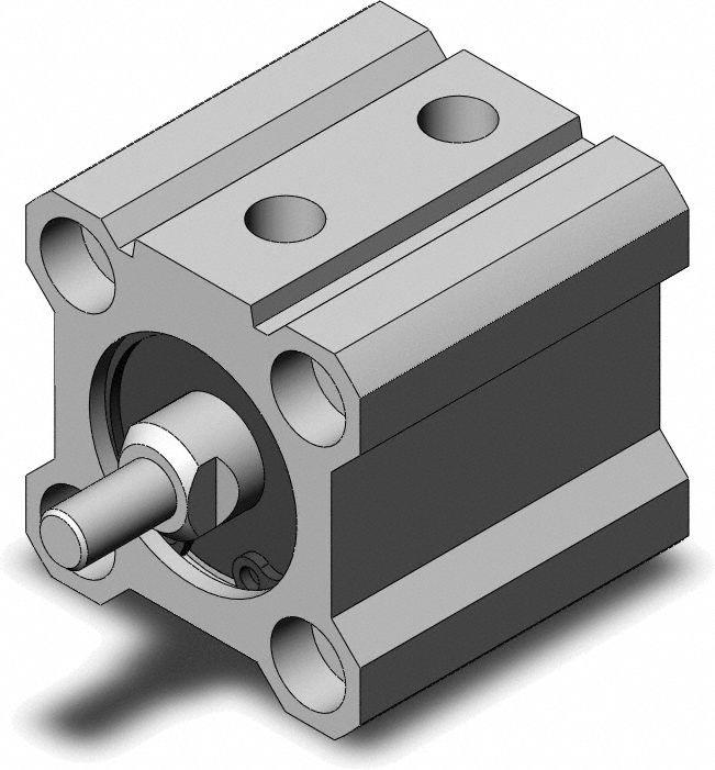 SMC, 16 mm Bore Dia, 10 mm Stroke Lg, Compact Cylinder - 826G11|NCQ2B16-10DCM - Grainger