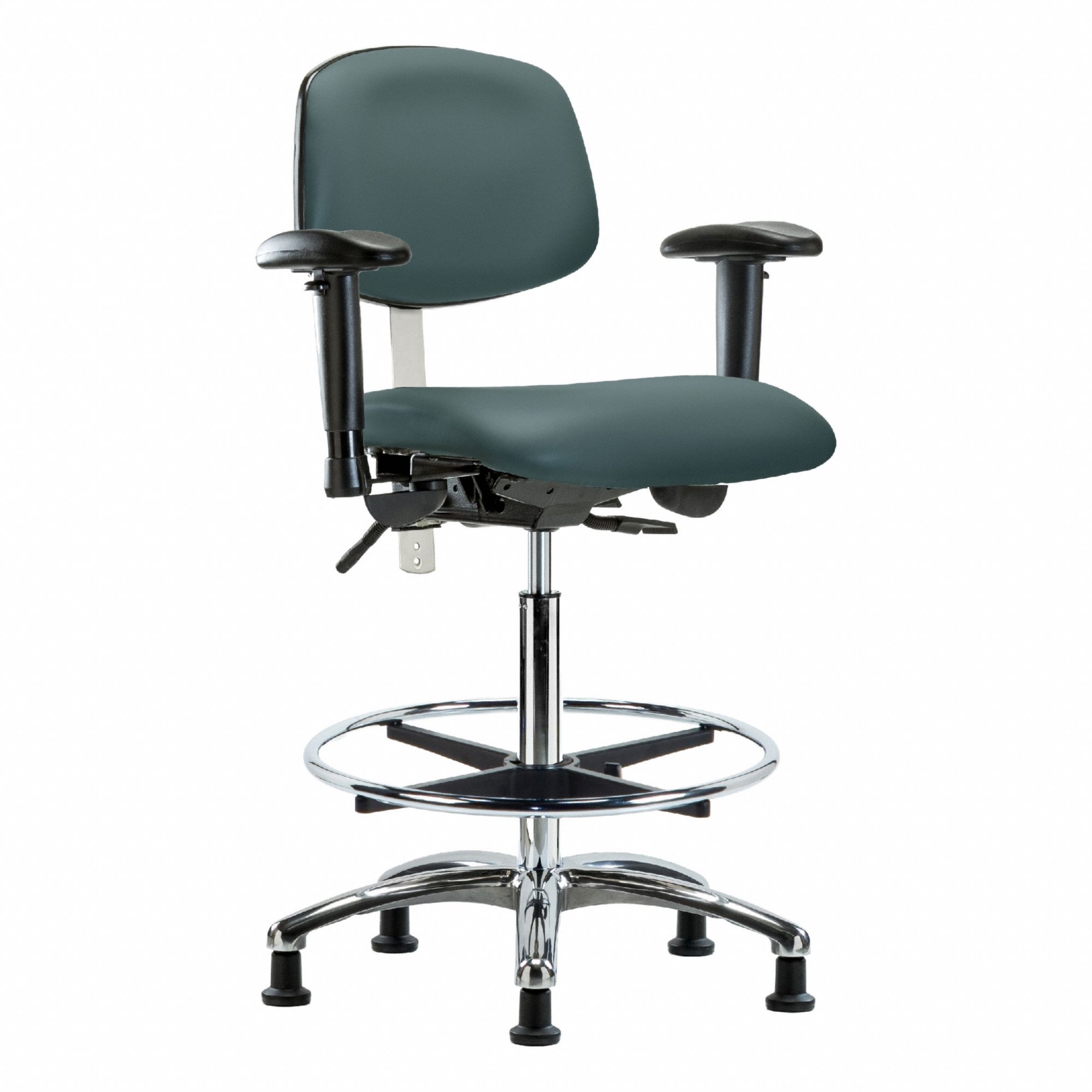 Polyurethane/Vinyl, Arms Included, Cleanroom Task Chair - 359D27|BR-NCR ...
