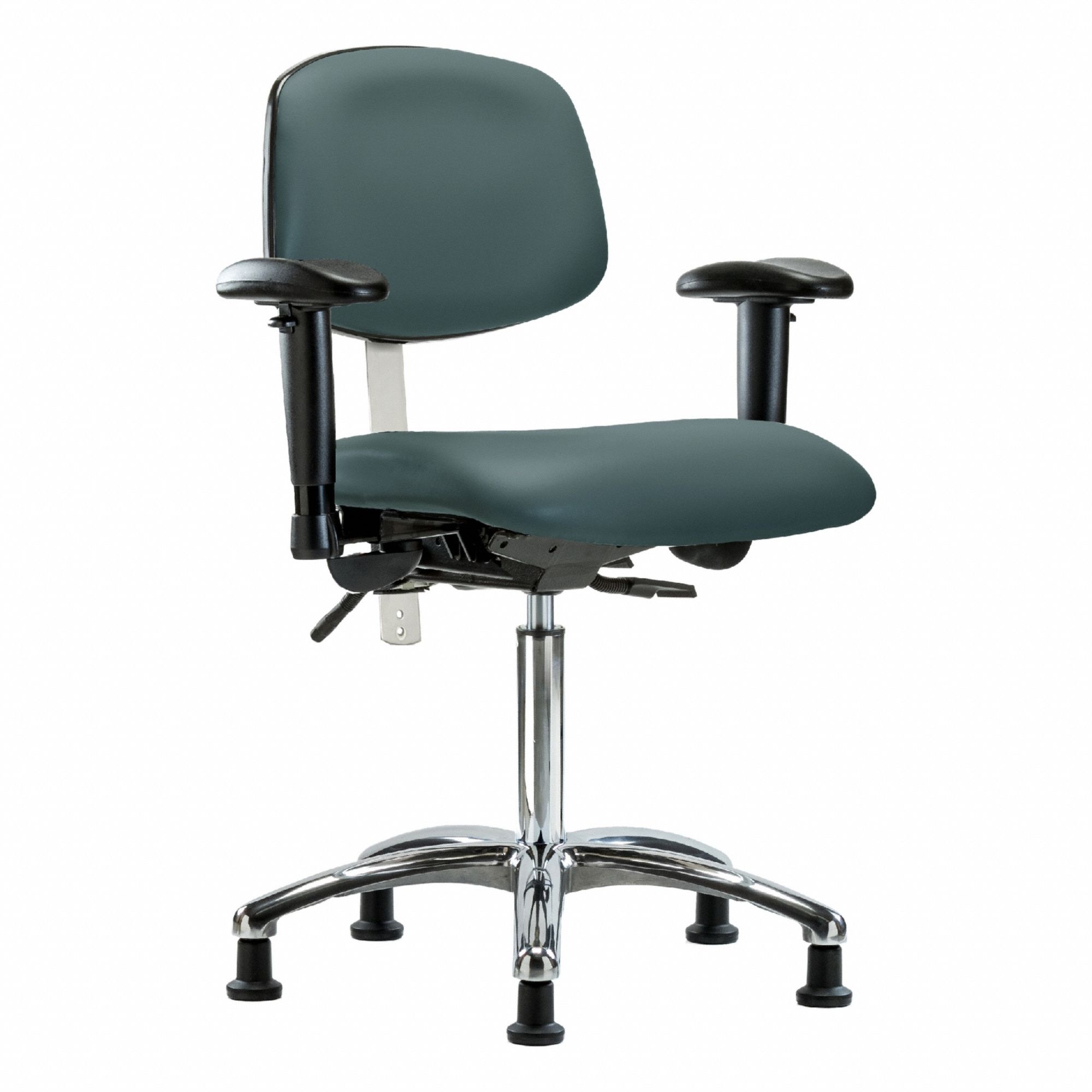 Vinyl, Arms Included, Cleanroom Task Chair - 358R97|BR-NCR-VMBCH-CR-T1 ...