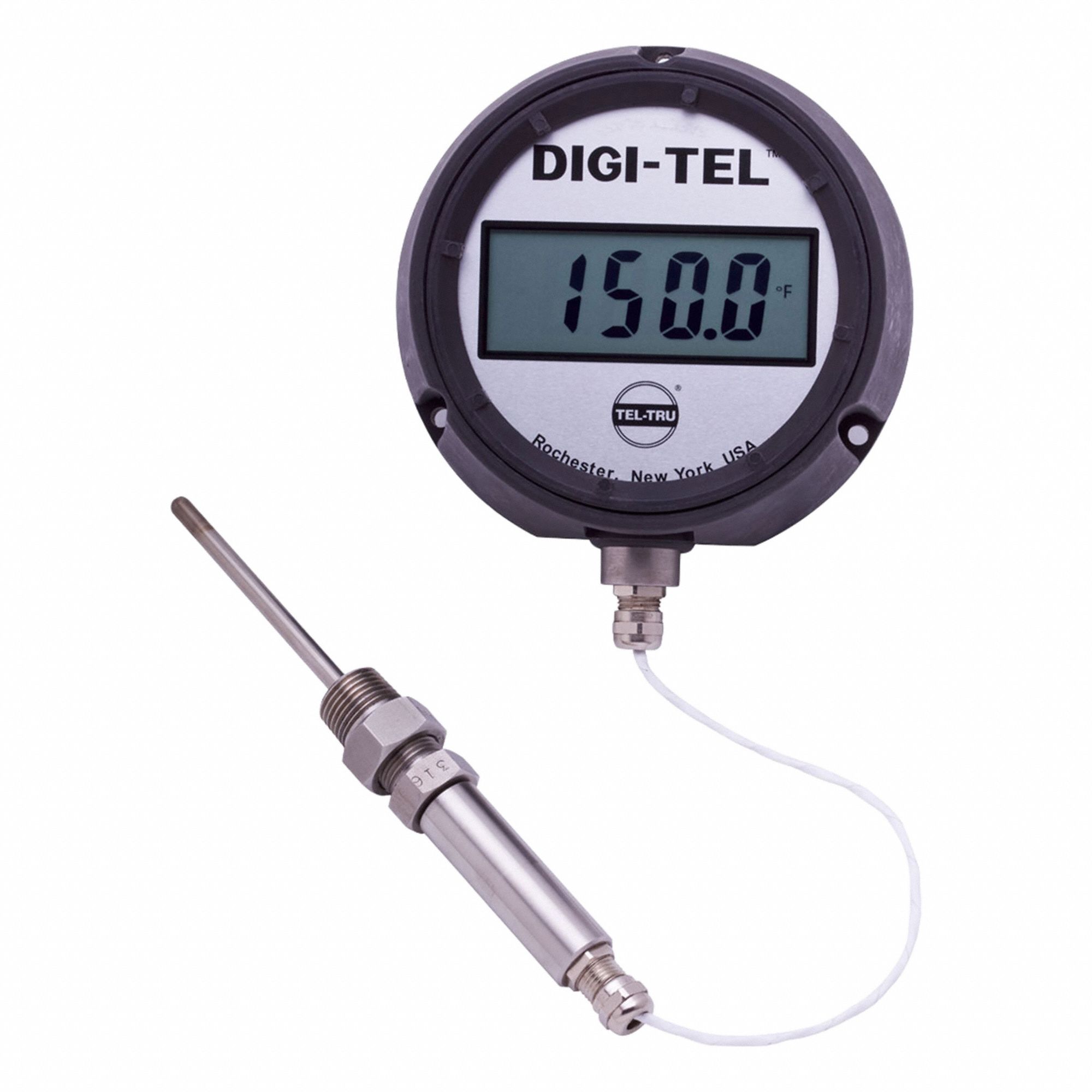 TEL-TRU, -75°F to 750°F, +/-0.4, Digital Thermometer - 905NN7 ...