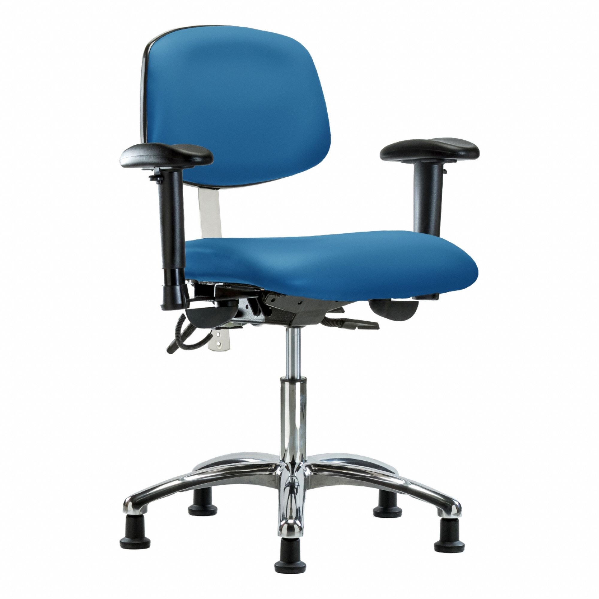 Vinyl, Arms Included, ESD/Cleanroom Chair - 359G16|BR-NECR-DHCH-CR-T1 ...