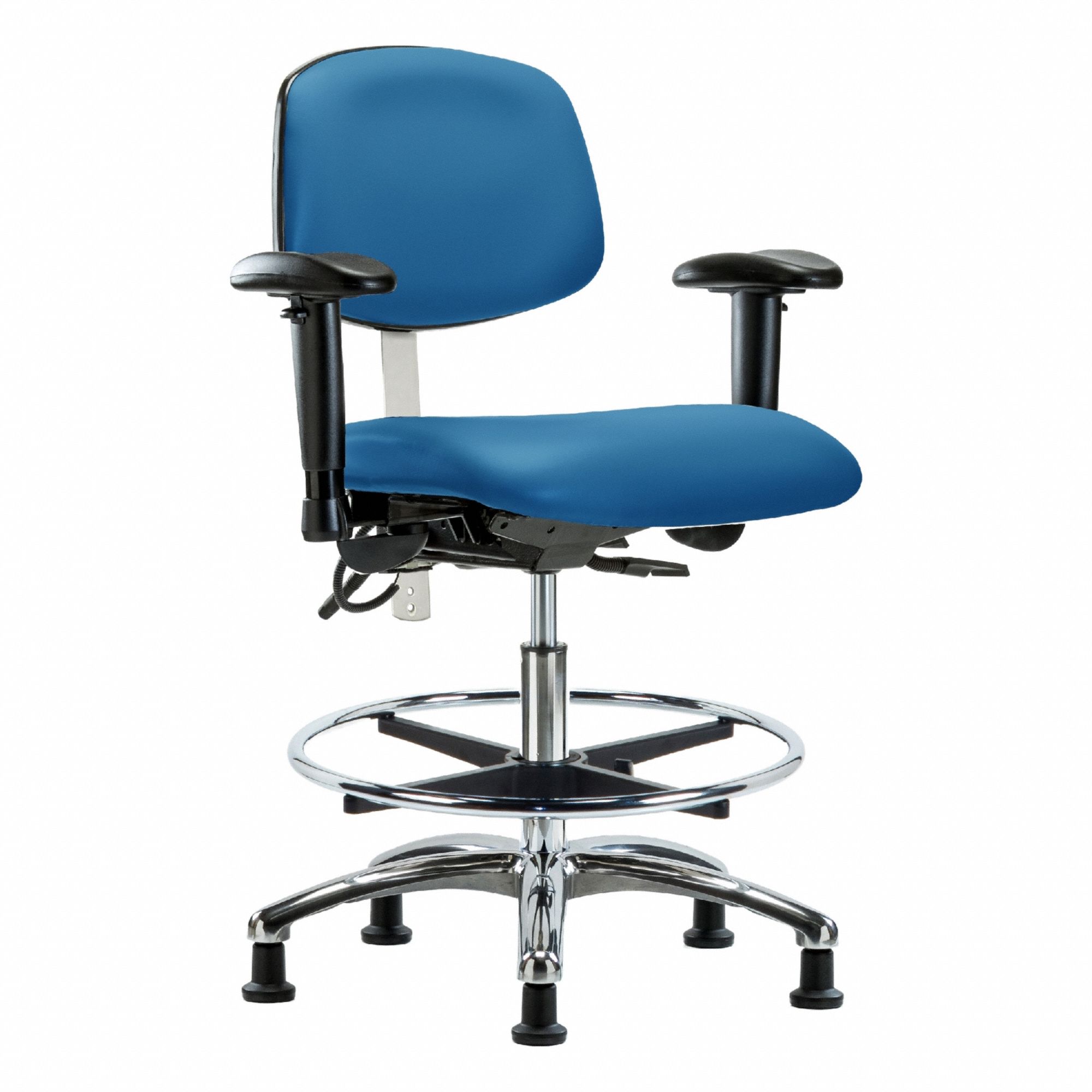 Vinyl, Arms Included, ESD/Cleanroom Task Chair - 359G52|BR-NECR-MBCH-CR ...