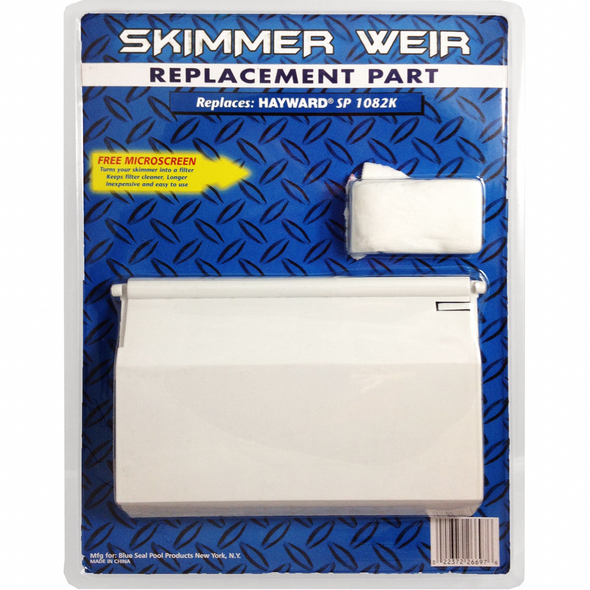 BLUE WAVE PRODUCTS, White, Plastic, Weir - 32UW87|NEP4032 - Grainger