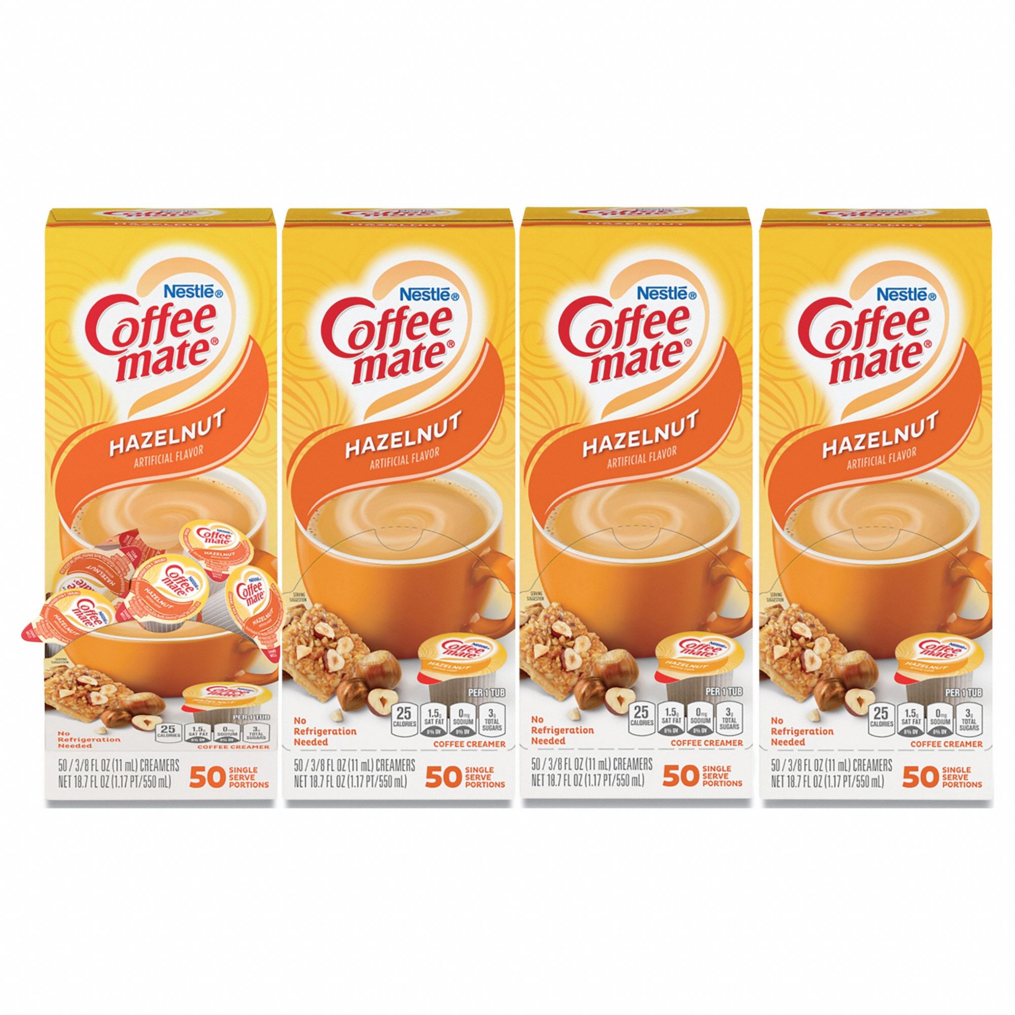COFFEE MATE, Hazelnut, 50 Pack Count, Hazelnut Liquid Creamer - 12M202 ...