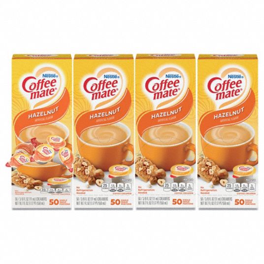 COFFEE MATE, Hazelnut, 50 Pack Count, Hazelnut Liquid Creamer - 12M202 ...
