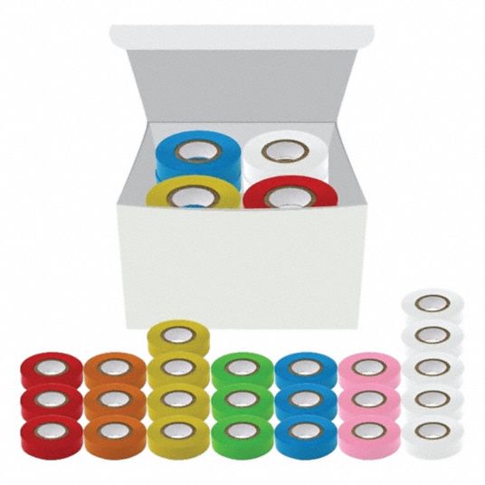 1/2 in Label Wd, 6.3 mil Label Thick, Laboratory Labeling Tape - 846EH4 ...