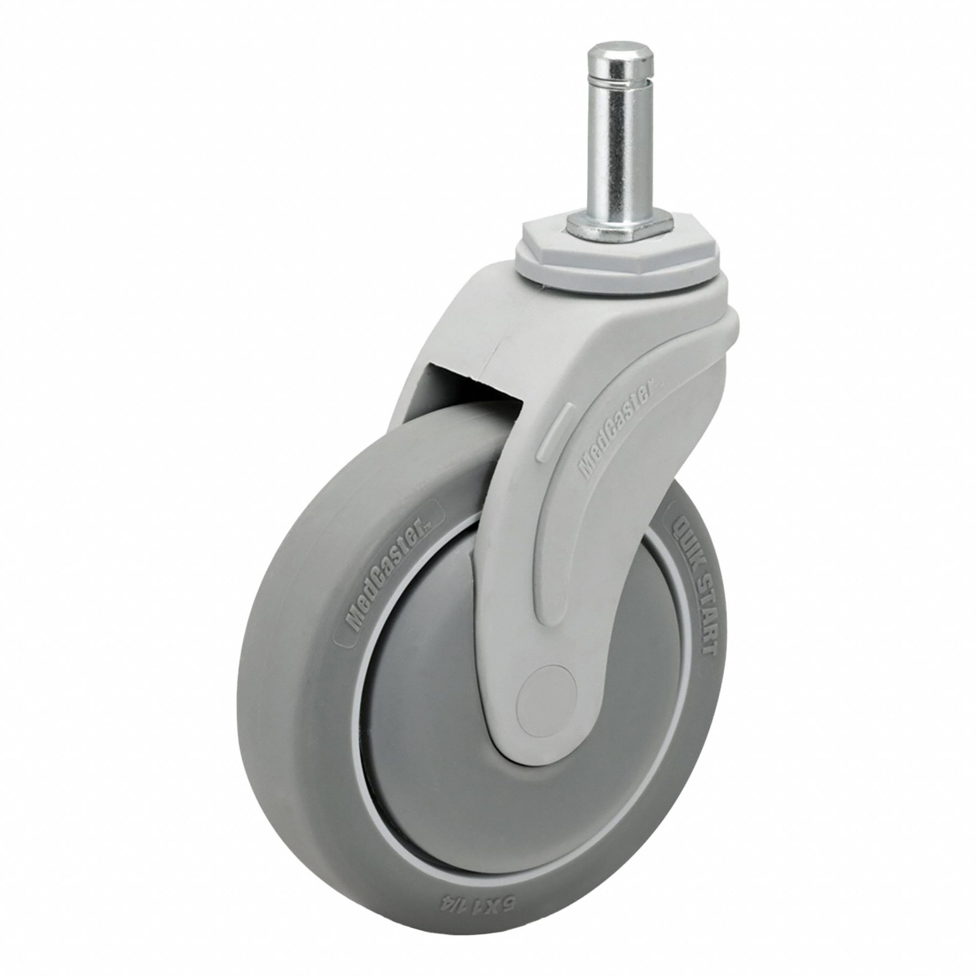 MEDCASTER, Swivel, 5 in Wheel Dia., Stem Caster - 847TT5 ...
