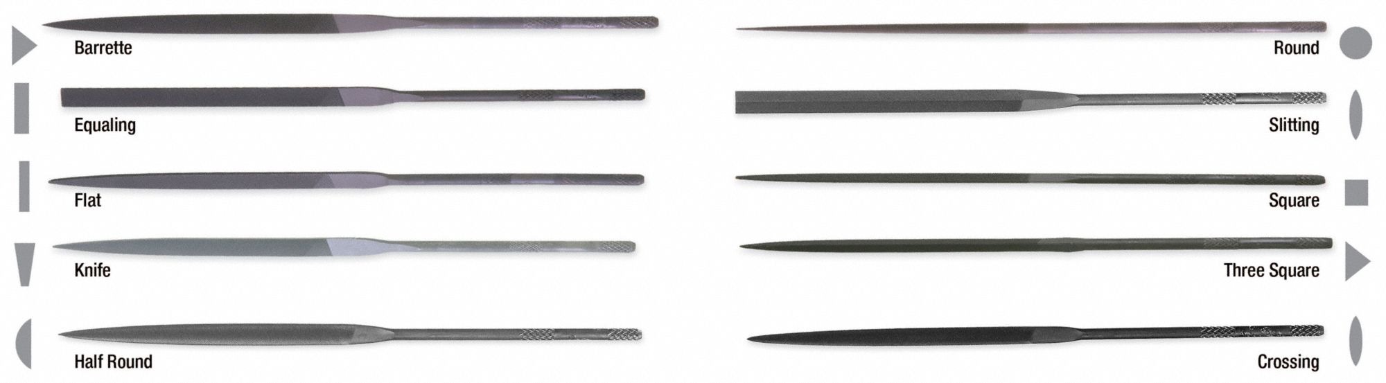 Knife, 6 1/4 in Lg, Needle File - 516X08|37891 - Grainger