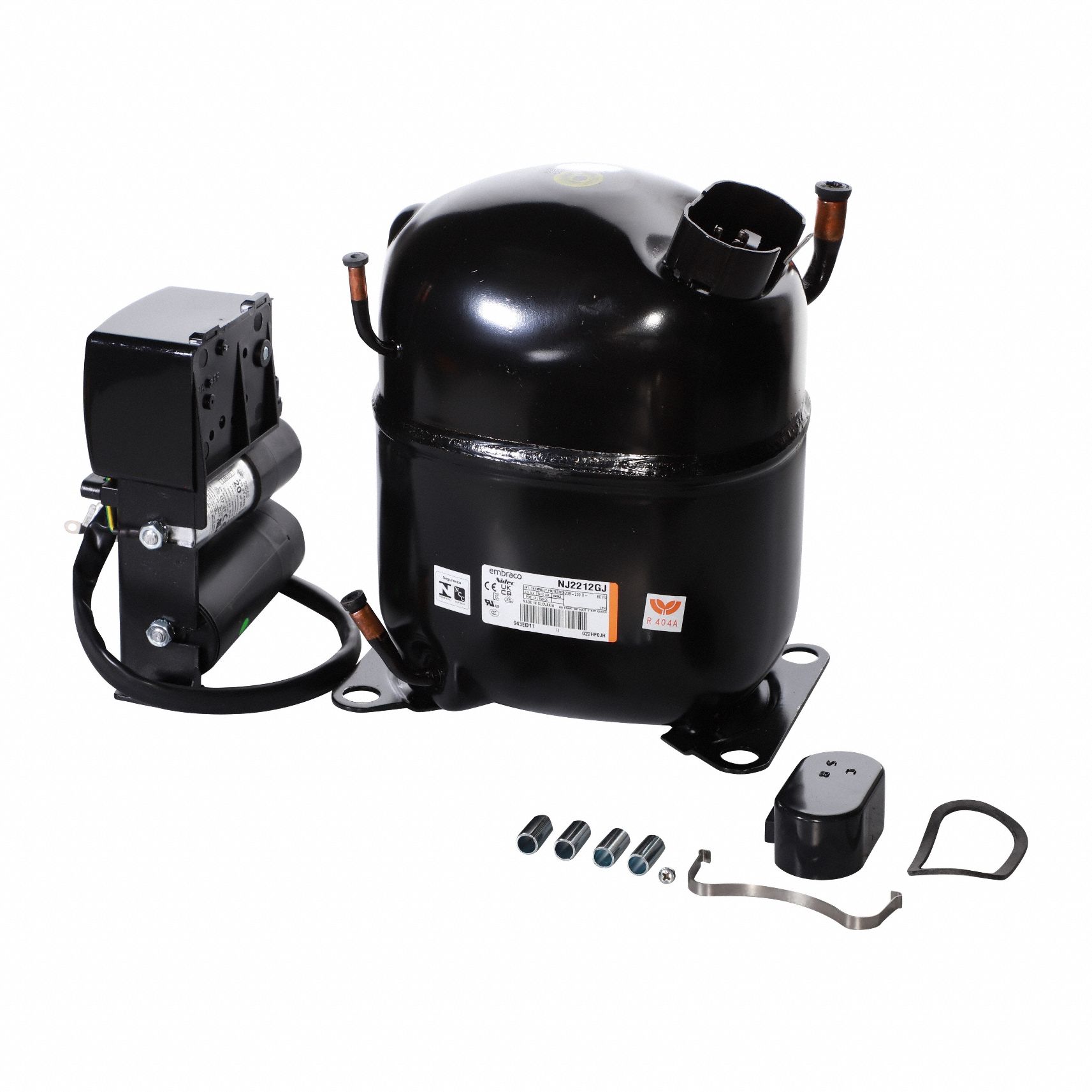 EMBRACO, Reciprocating, 5,491 BtuH Cooling, Compressor - 828AH7 ...