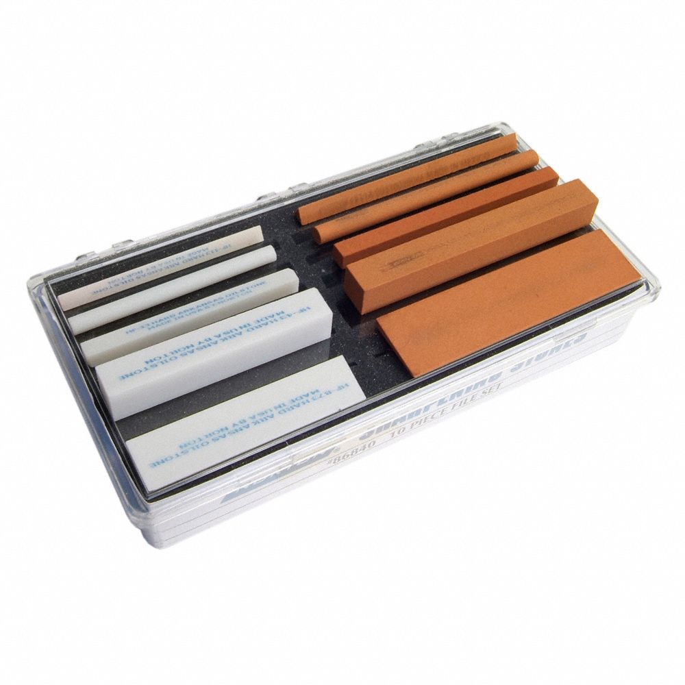 NORTON ABRASIVE SHARPENING FILE KIT, KNIFE BLADE/ROUND/SQUARE ...