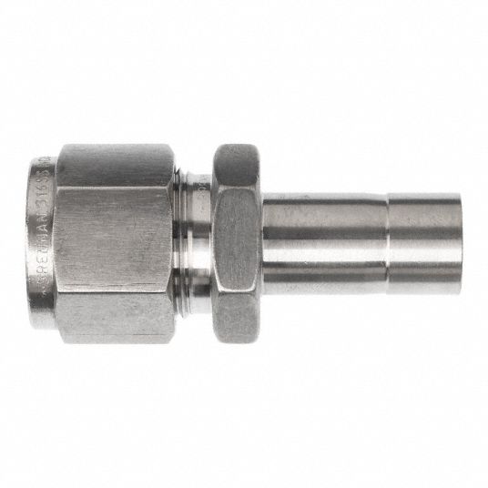 BRENNAN INDUSTRIES, 3/8 in OD 1/4 in Pipe Fitting Size, Compression x ...