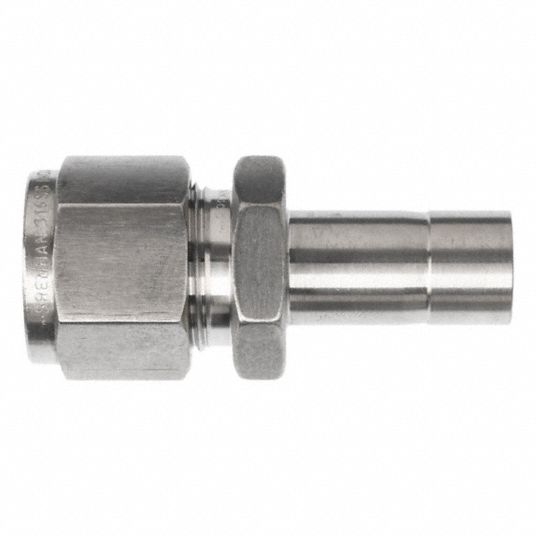 BRENNAN INDUSTRIES, 1/2 in OD 1/2 in OD Fitting Size, Stainless Steel ...
