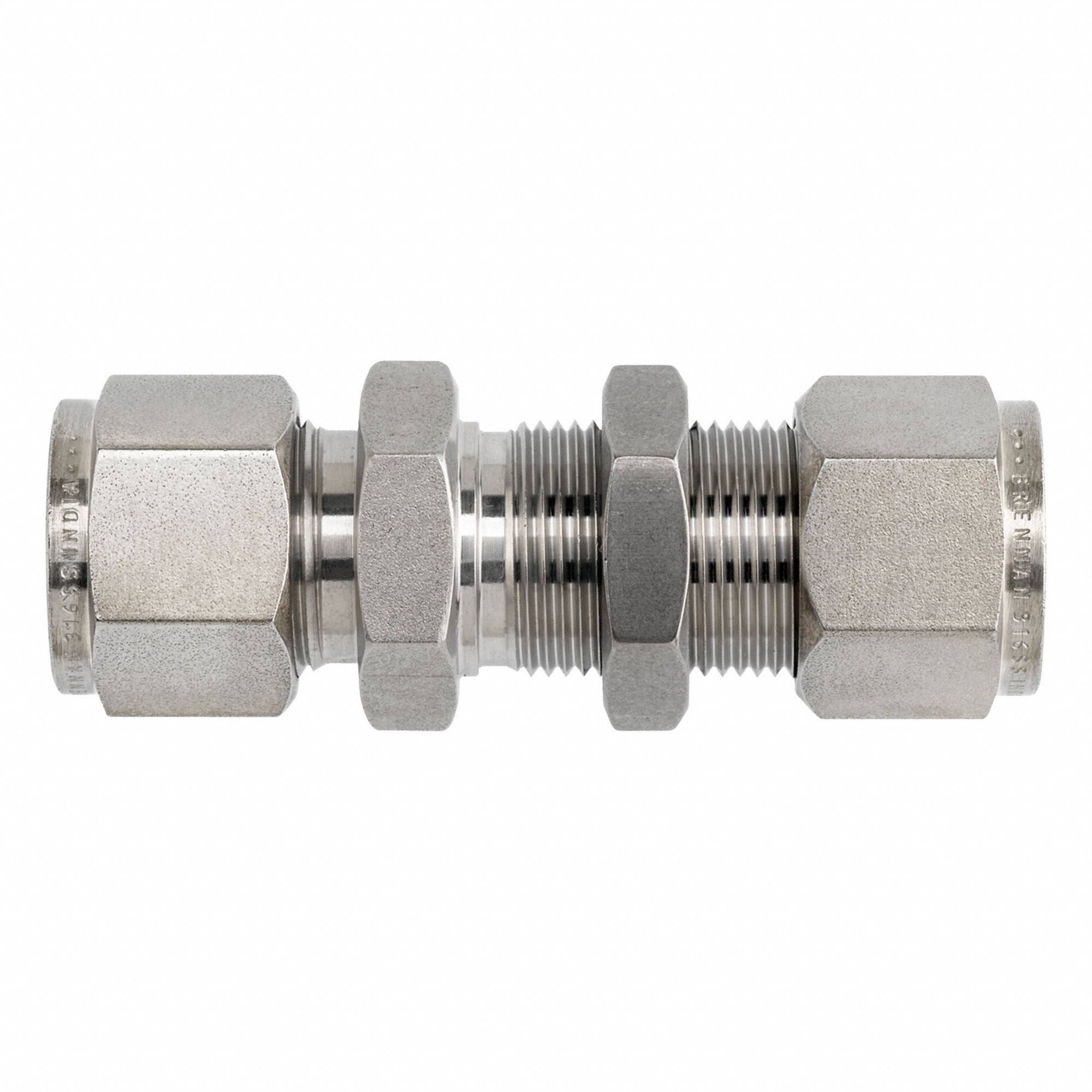 BRENNAN INDUSTRIES, 5/8 in OD x 5/8 in OD Fitting Size, Stainless Steel ...