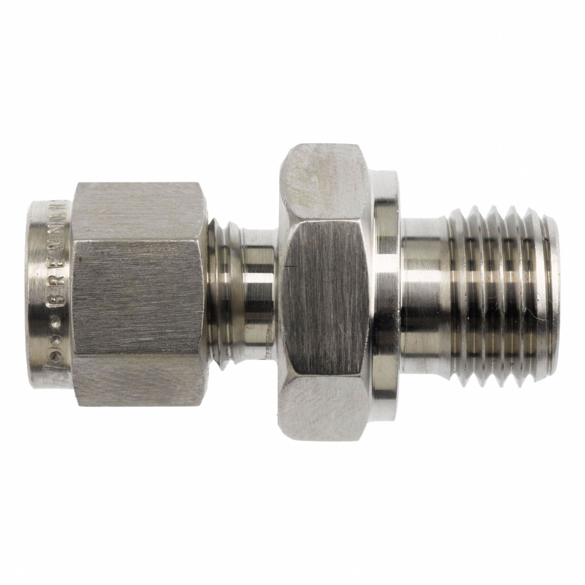 BRENNAN INDUSTRIES, 3/8 in OD 3/8 in Pipe Fitting Size, Stainless Steel ...