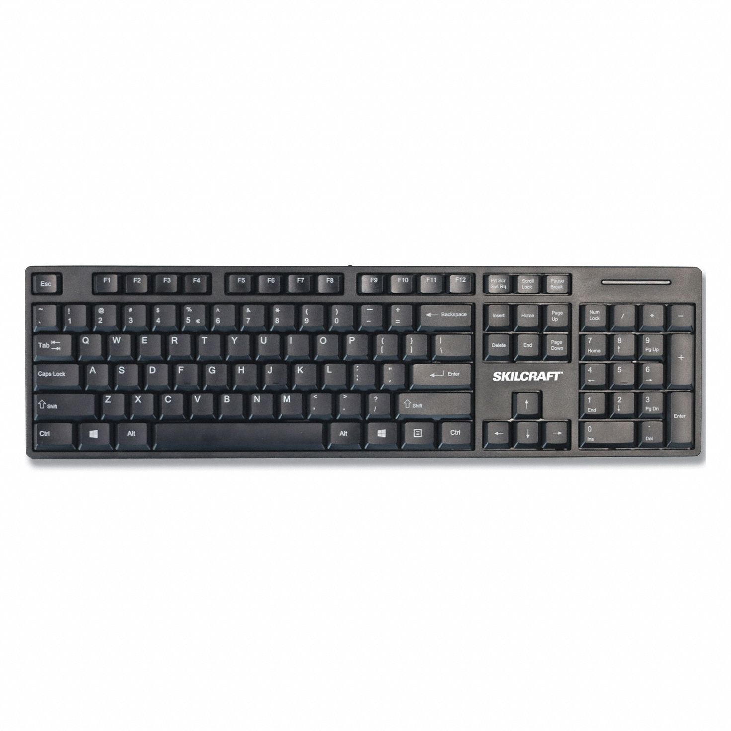 SKILCRAFT, USB Connection, Black, Keyboard - 823F32|7025-01-677-4742 ...