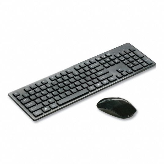 SKILCRAFT, Wireless, USB Connection, Keyboard and Mouse Set - 824FL0 ...