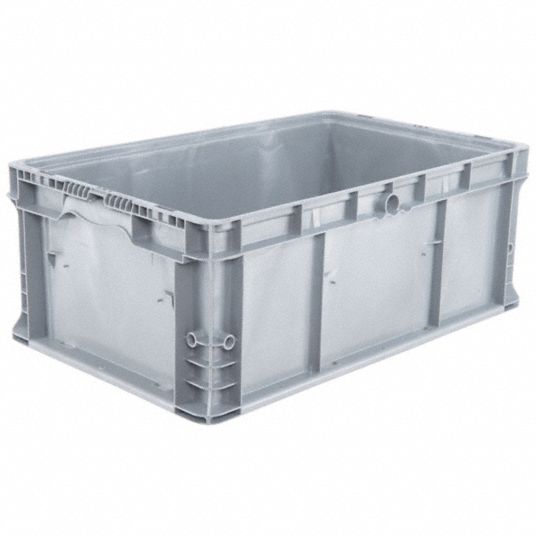 ORBIS, 10.6 gal, 24 in x 15 in x 9 1/2 in, Straight Wall Container ...