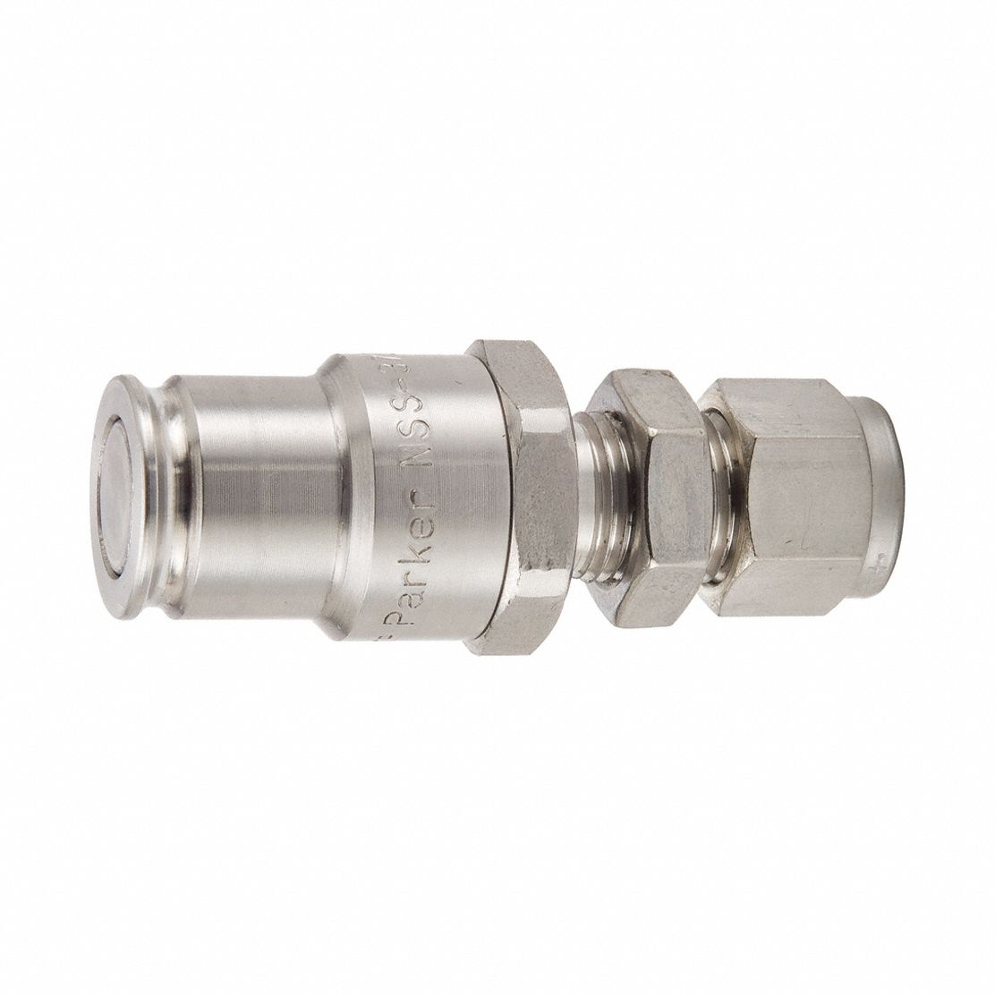 PARKER, 3/8 in, Female Thread - Bulkhead Mount, Nose Piece Assembly ...