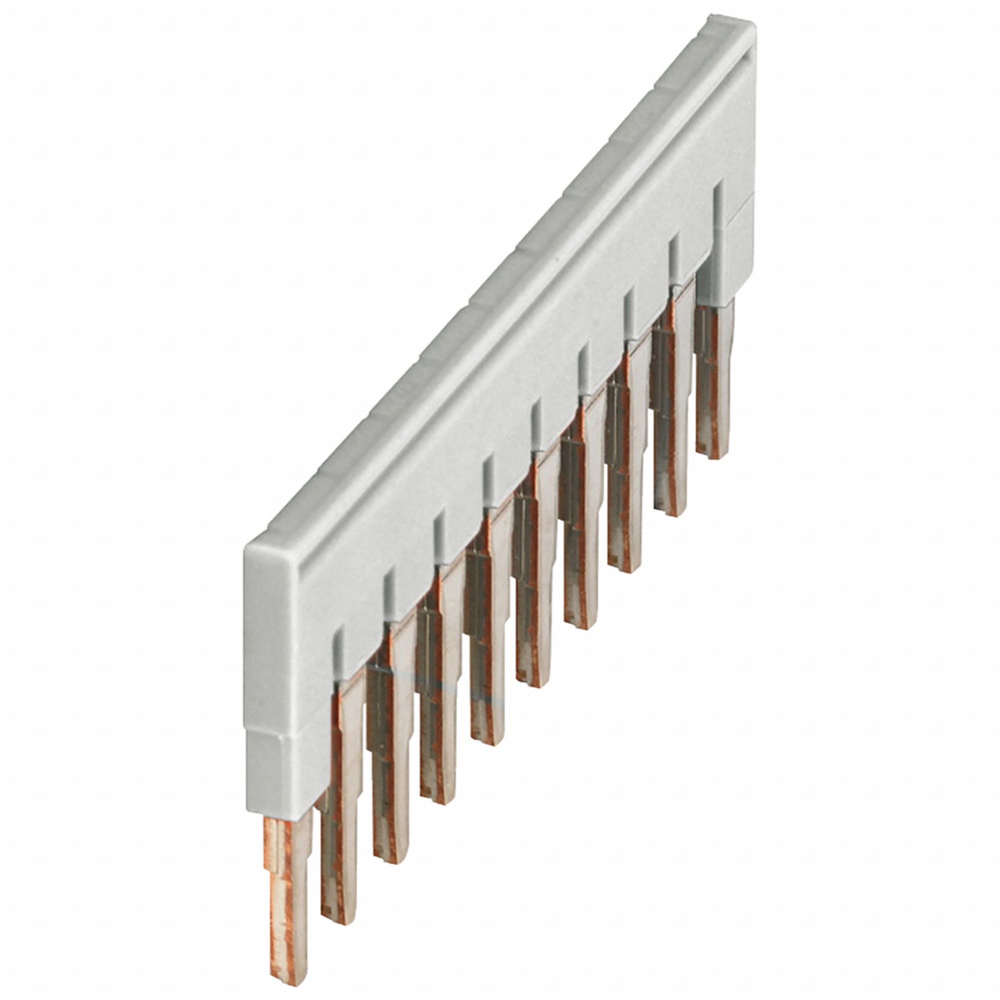SQUARE D, Gray, 10 Poles, Plug-In Bridge Jumper - 796A01|NSYTRAL410GR ...