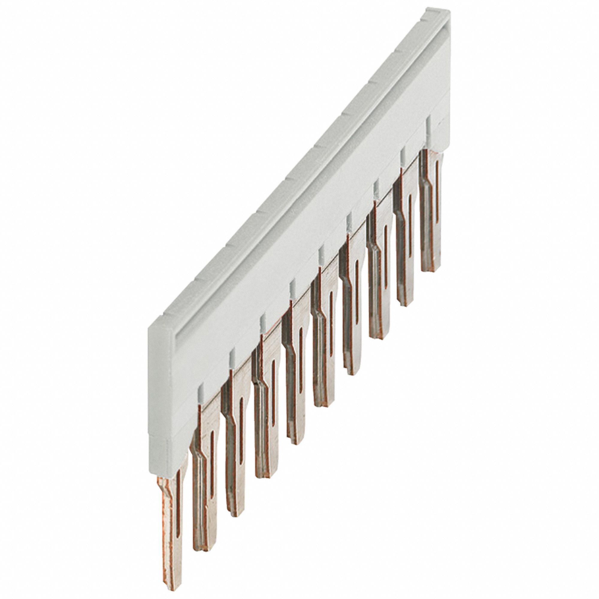 SQUARE D, Gray, 10 Poles, Plug-In Bridge - 796A05|NSYTRAL610GR - Grainger