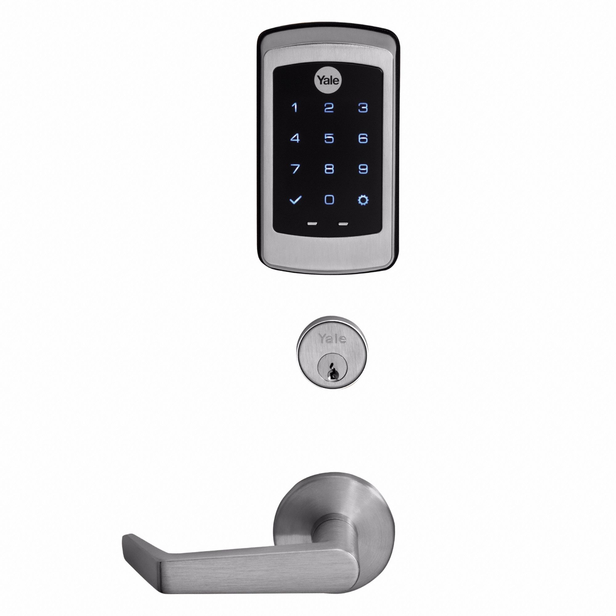 YALE NEXTOUCH, Keypad, ADA Compliant, Electronic Keyless Lock - 818GW6 ...