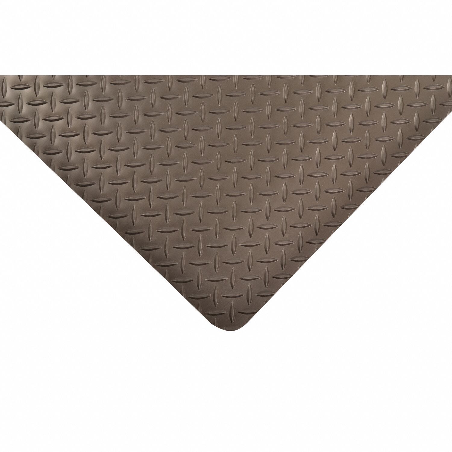 NOTRAX ANTIFATIGUE MAT, PVC, 2 X 75 FT, ¾ IN THICK, BLACK, DIAMOND ...