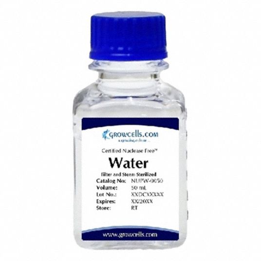 Ultra Pure, 50 mL, Nuclease Free Water - 908TJ3|NUPW-0050 - Grainger