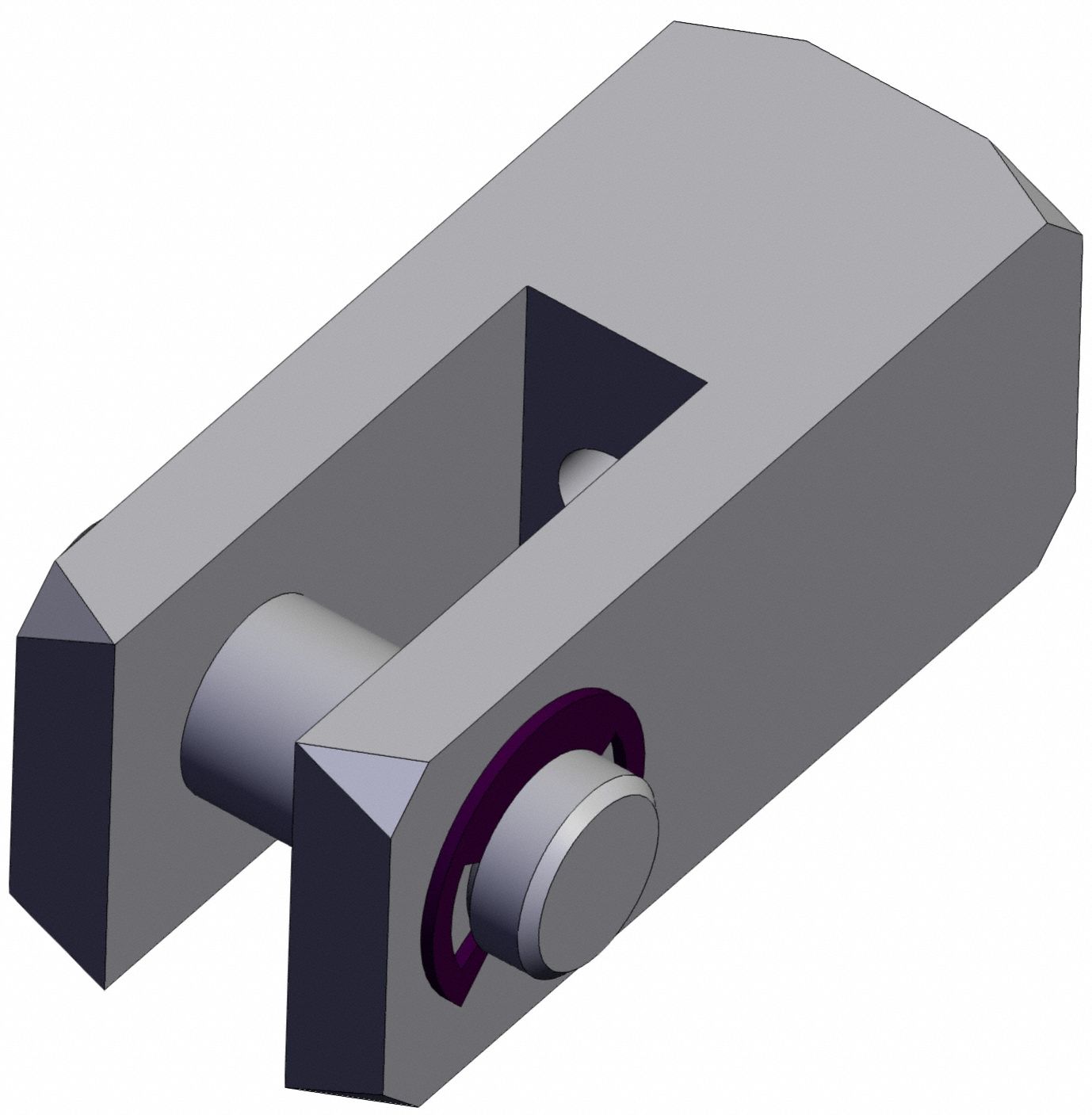SMC, Clevis Mount Type, Fits 3/8 in Bore Dia, Double Rod Clevis ...