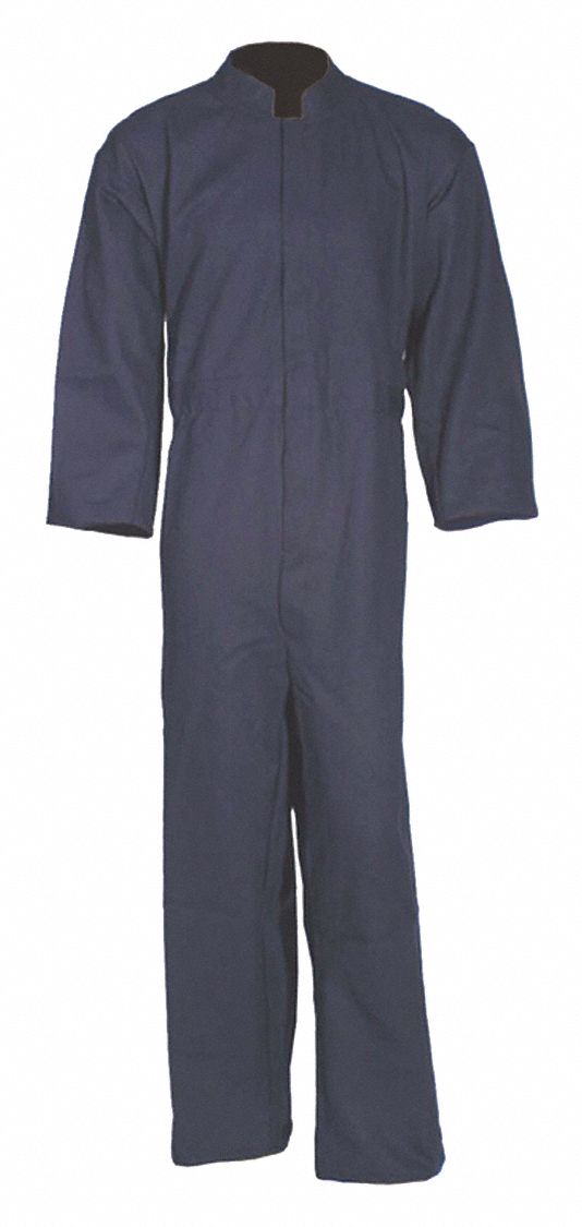 OBERON COVERALL, FR, ZIPPER, KNIT CUFF, CSA Z462, NAVY, X-LARGE, FR ...