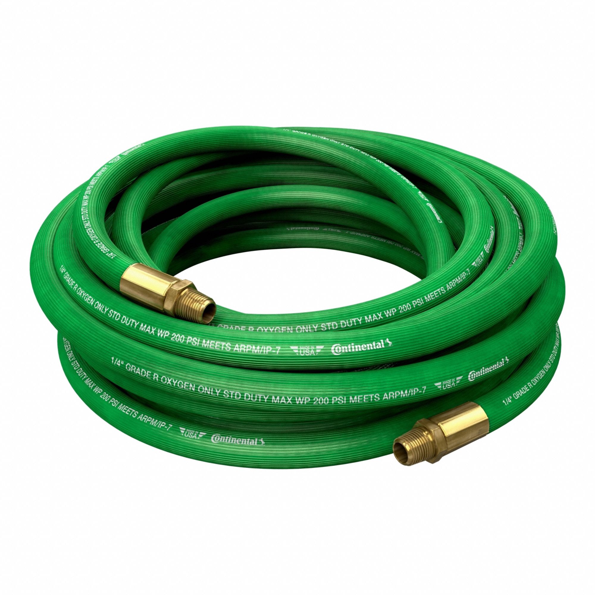 1/2 in Hose Inside Dia., Green, Oxygen Hose Assembly - 900LN1|OXR05020 ...