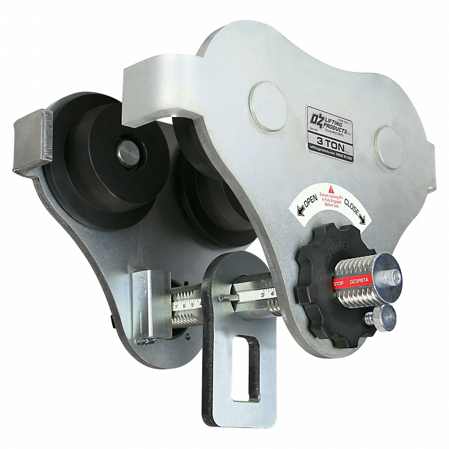 OZ LIFTING PRODUCTS, Push, 6,000 lb Max Hoist Load Capacity, Push Beam ...