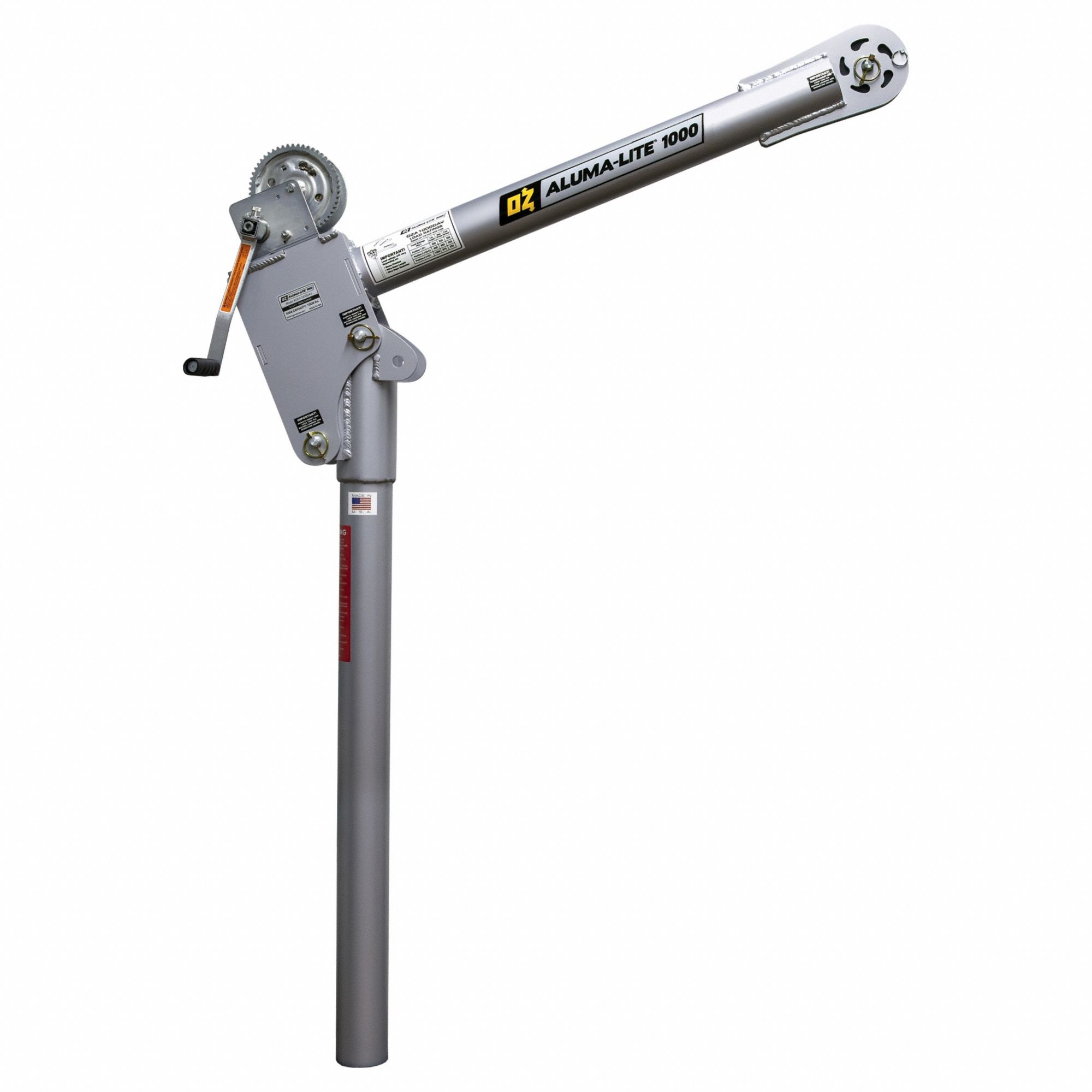 OZ LIFTING PRODUCTS, Aluminum, Manual, Davit Crane - 807EZ9|OZA1000DAV ...