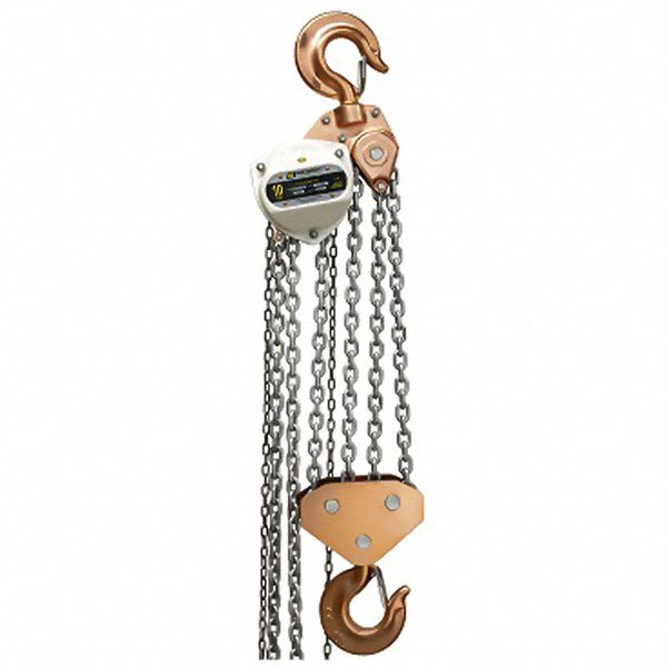 OZ LIFTING PRODUCTS SPARK RESISTANT CHAIN HOIST,20000 LB - Manual Chain ...